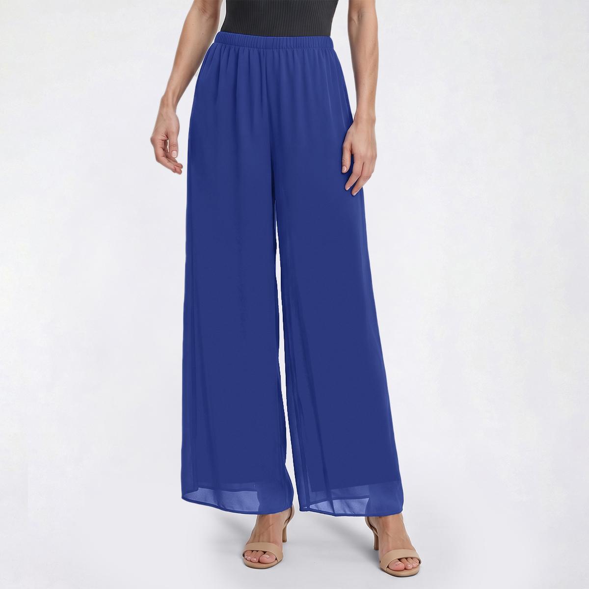 Click here for Petite MSK Solid Chiffon Palazzo Pants prices
